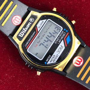 Wilson | Accessories | Wilson Digtal Watch 24hr Stopwatch Gold Black ...